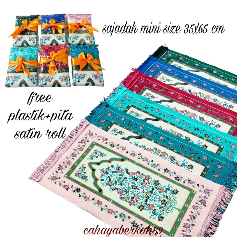 Jual sajadah mini free plastik+pita roll cocok jadi souvernir | Shopee ...