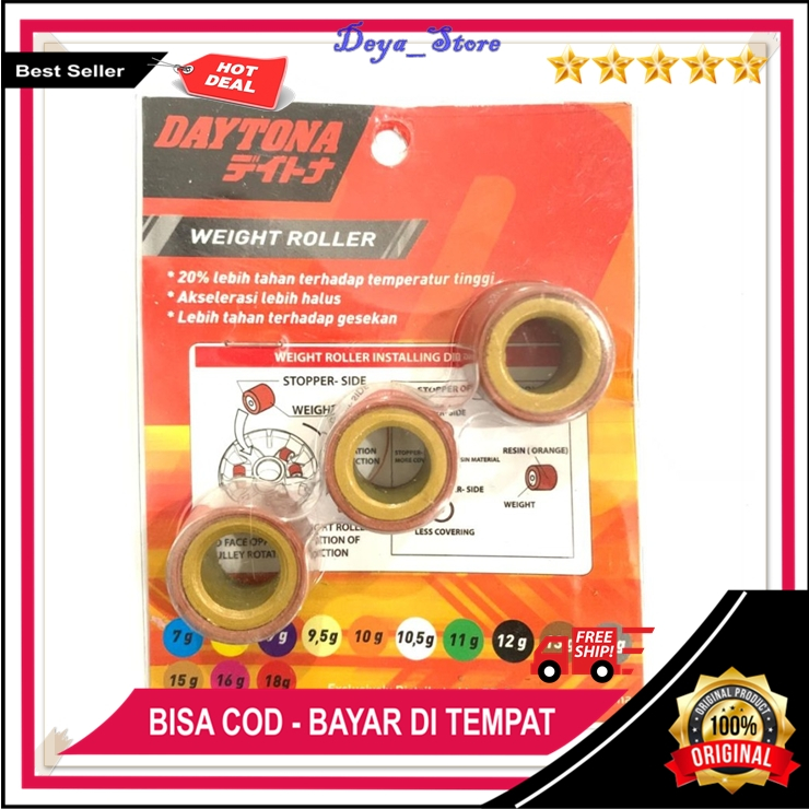 Jual Roller Racing 15 Gram Roller Dayatona Original Roler Racing Vario ...