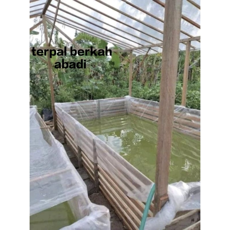 Jual terpal plastik transparan 2.50x4 2.50 cm x 4 meter tirai tenda ...
