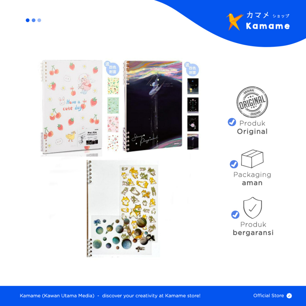 Jual Deli Loose Leaf Notebook - Binder Buku Catatan Lucu Dapat di ...