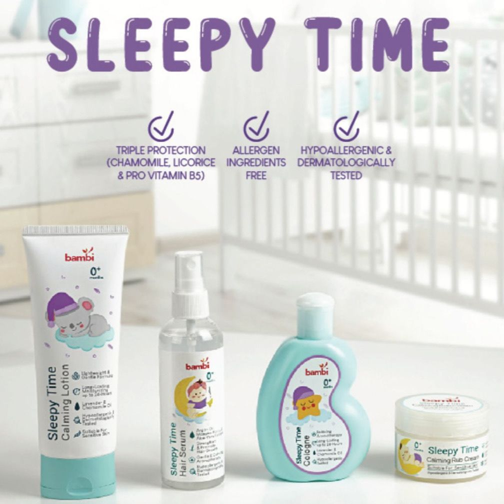 Jual BAMBI SLEEPY TIME SERIES Relaxing Cologne / Calming Lotion ...