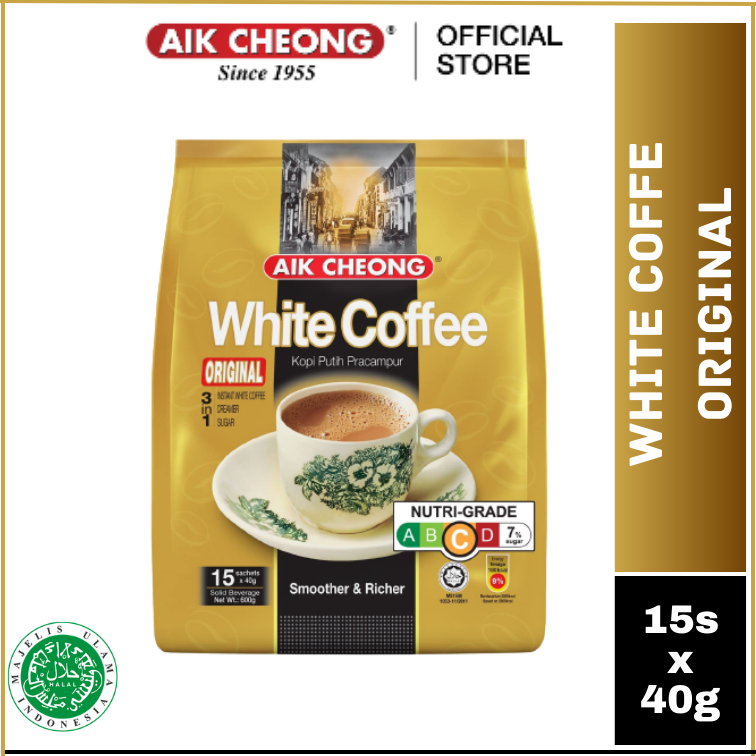 Jual Aik Cheong White Coffee Original 3 in 1 Kopi Instant White Coffee Original Khas Malaysia ...