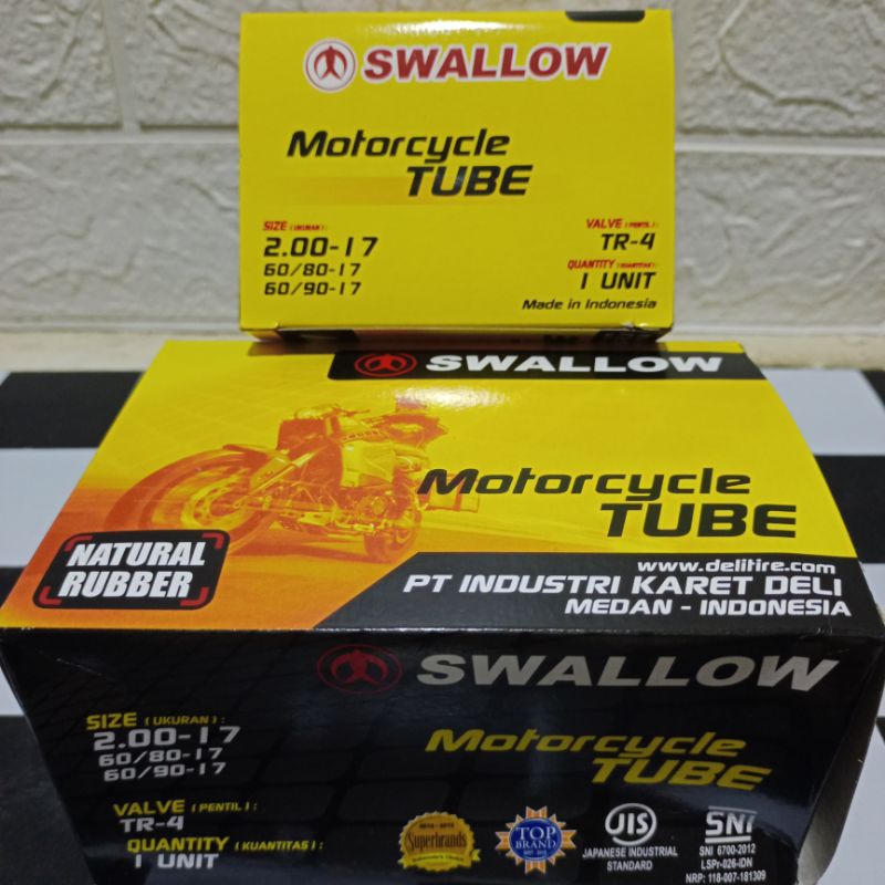 Jual Ban dalam ring 17 SWALLOW 200-17 ukuran ban 60/90-17 - ban motor ...