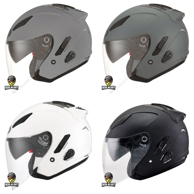 Jual Helm KYT Galaxy Flat R Solid SNI Original Half Face | Shopee Indonesia