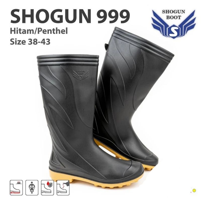 Jual SEPATU BOOTS TINGGI SHOGUN 999 PENTHEL - SEPATU PERJEBUNAN PVC ...
