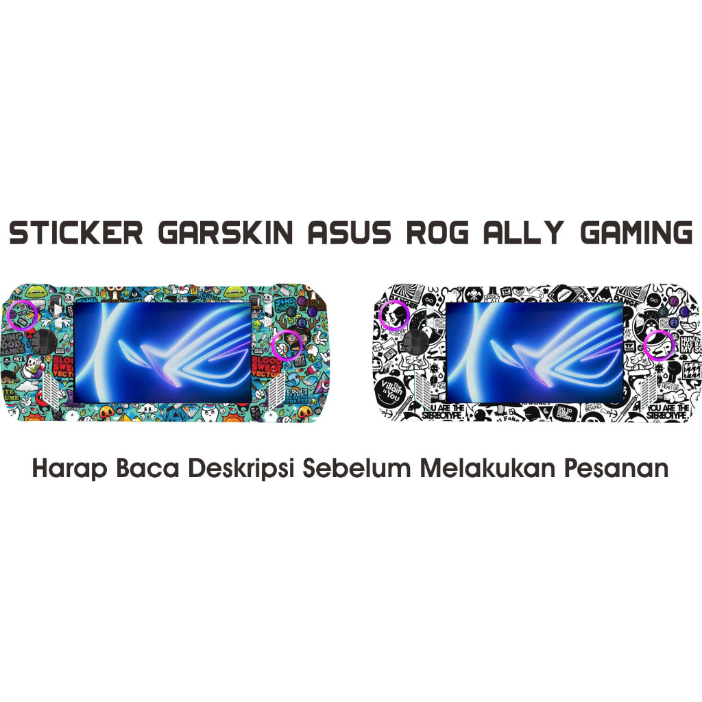 Jual Sticker Garskin Asus ROG ALLY gaming stiker ROG ally gaming ...