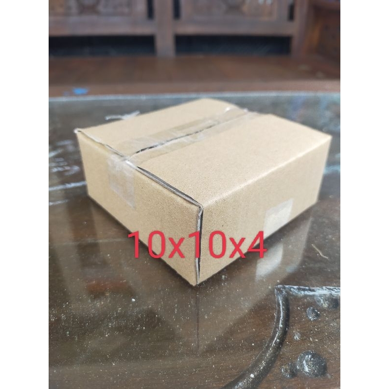 Jual kardus packing 10x10x4 kardus polos kardus kecil | Shopee Indonesia