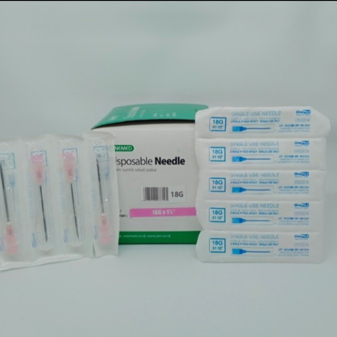 Jual Needle 18 23 24 25 26 27G 30G Jarum Suntik Disposable Nedle refill ...