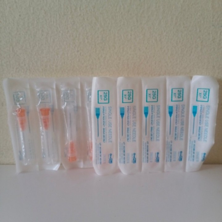 Jual Needle 18 23 24 25 26 27G 30G Jarum Suntik Disposable Nedle refill ...