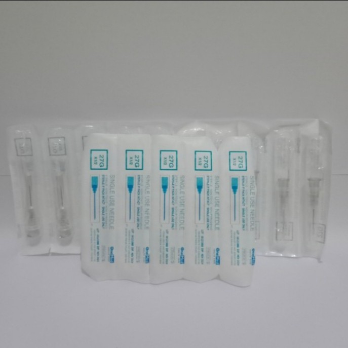 Jual Needle 18 23 24 25 26 27G 30G Jarum Suntik Disposable Nedle refill ...