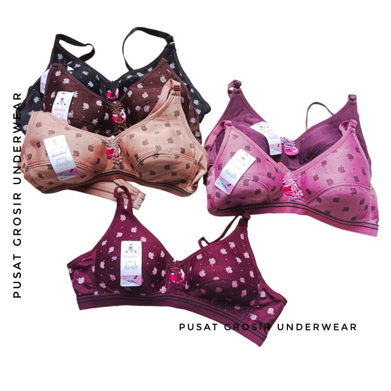Jual SPORT BRA MOTIF APEL/ BINTIK/BUNGA (1PCS) | Shopee Indonesia