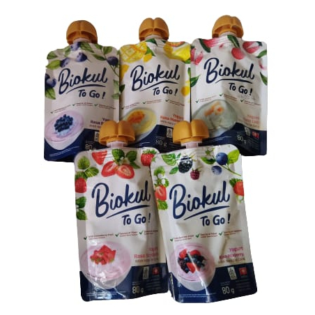 Jual Biokul to go yoghurt varian rasa kemasan pouch praktis | Shopee ...