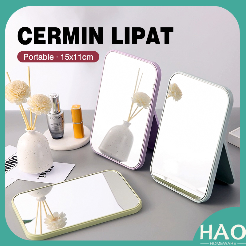 Jual Cermin Lipat Portable 15x11cm / Cermin Kecantikan & Riasan Makeup ...