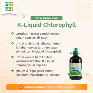 Jual K-LIQUID CHLOROPHYLL 500 ml KLOROFIL K-LINK ORIGINAL Clorofil ...