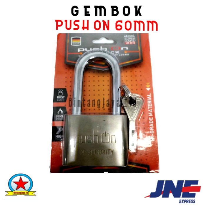 Jual Gembok Push On Baja Berbagai Ukuran - Type Panjang Dan Pendek ...