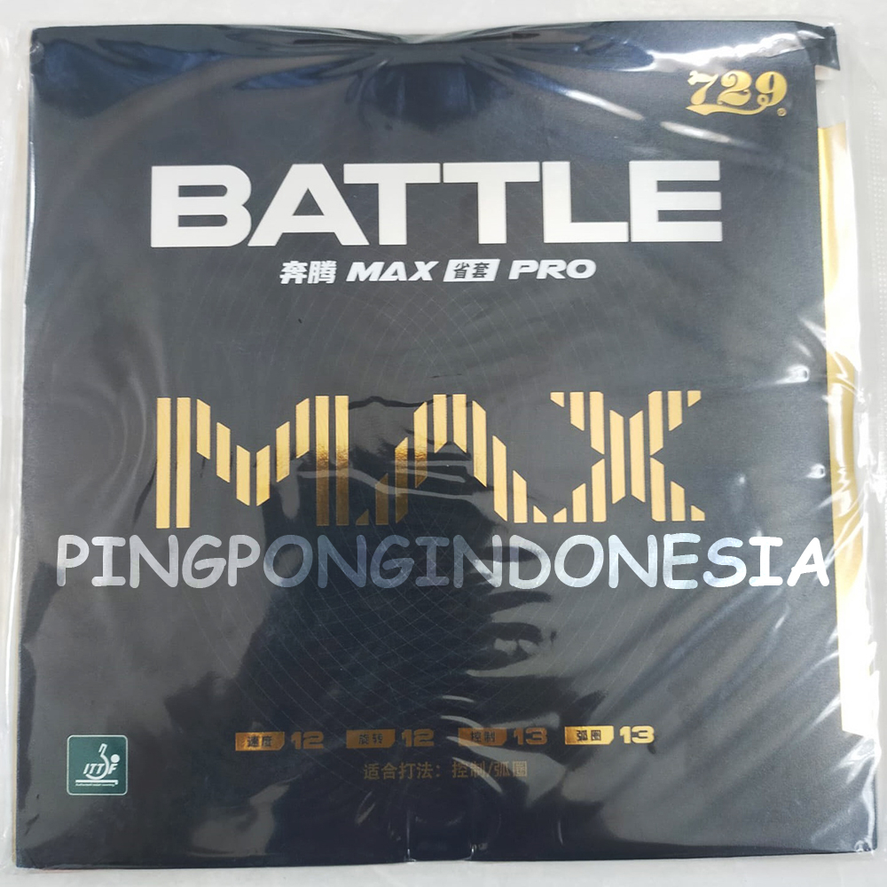 Jual 729 - Battle Max Pro - Karet Rubber Pingpong RITC Friendship Bat Bet Tenis Meja Table ...