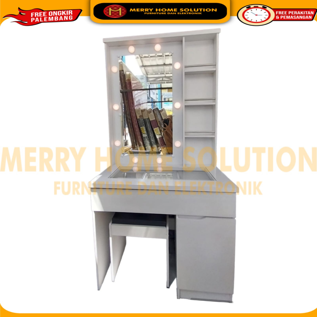 Jual Meja rias lampu LED / meja rias minimalis / meja rias putih murah ...