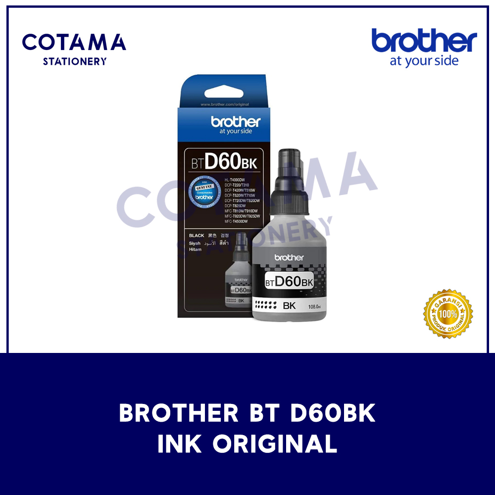 Jual Tinta Brother BTD60 BT D60 Black Original | Shopee Indonesia