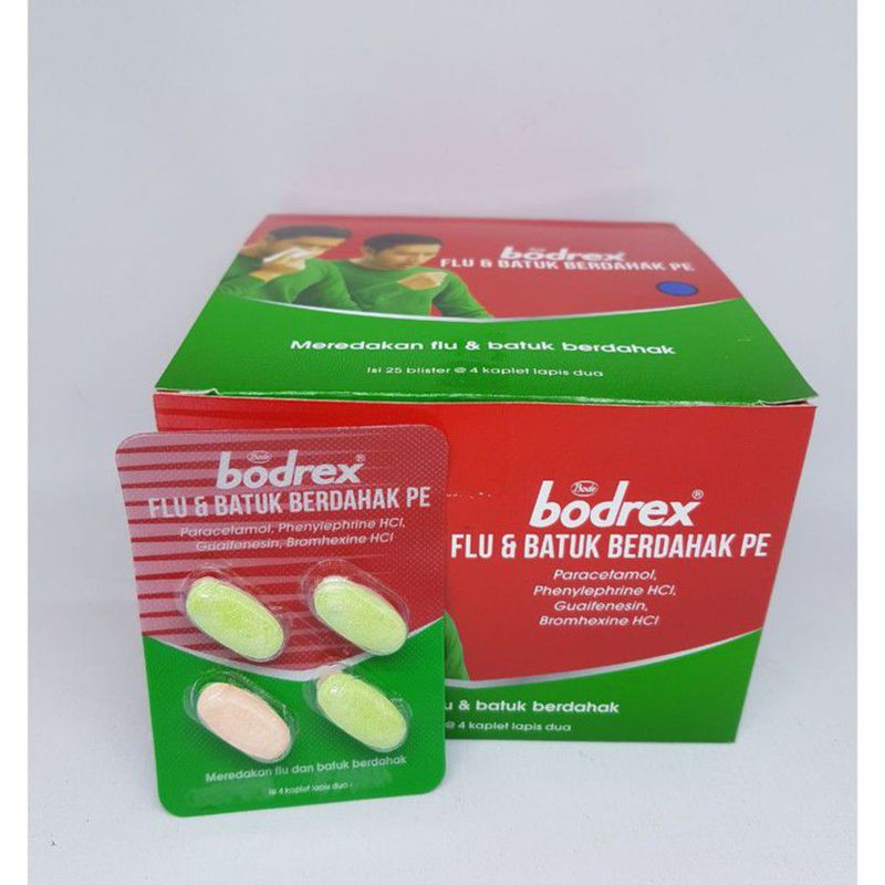 Jual Bodrex Flu dan Batuk Berdahak 1 Strip (@4 Tablet) | Shopee Indonesia