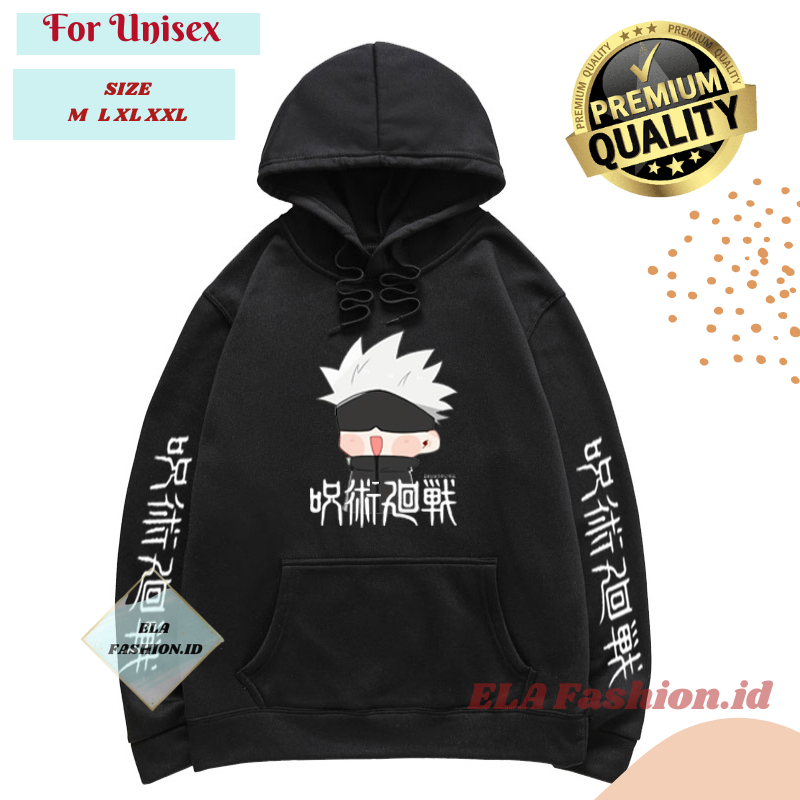 Jual Jujutsu Kaisen Chibi Anime Gojo Satoru Hoodie Manga Waifu Wibu ...