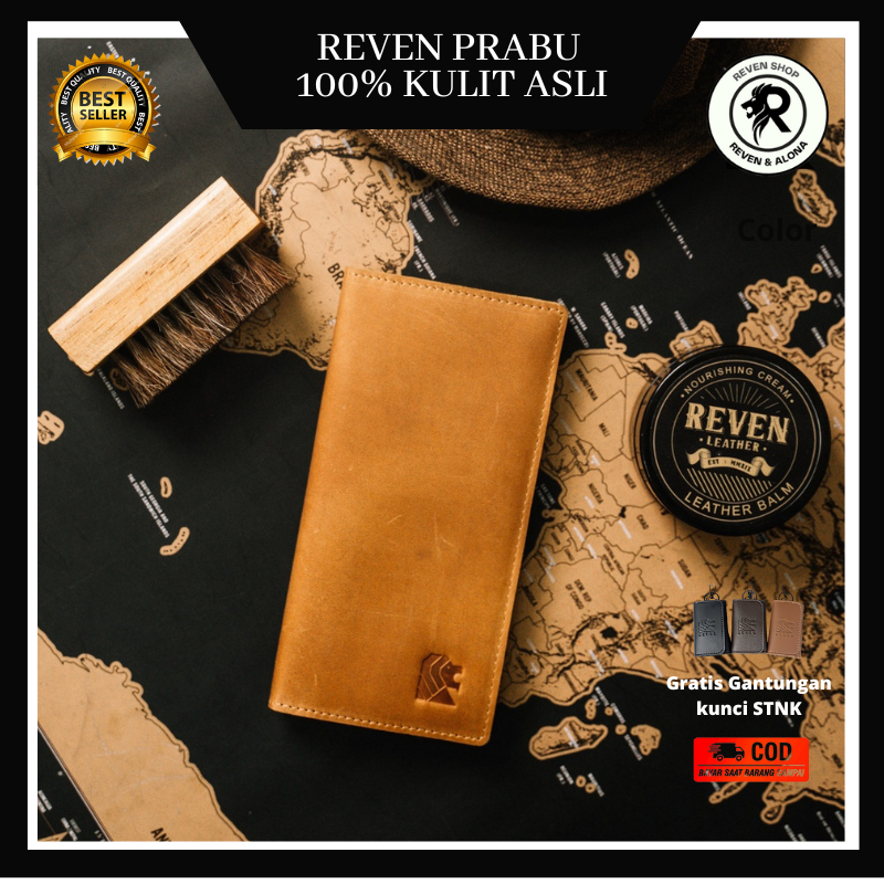 Jual Dompet Kulit Sapi Asli Model Panjang Pria Prabu Wallet dompet Long ...