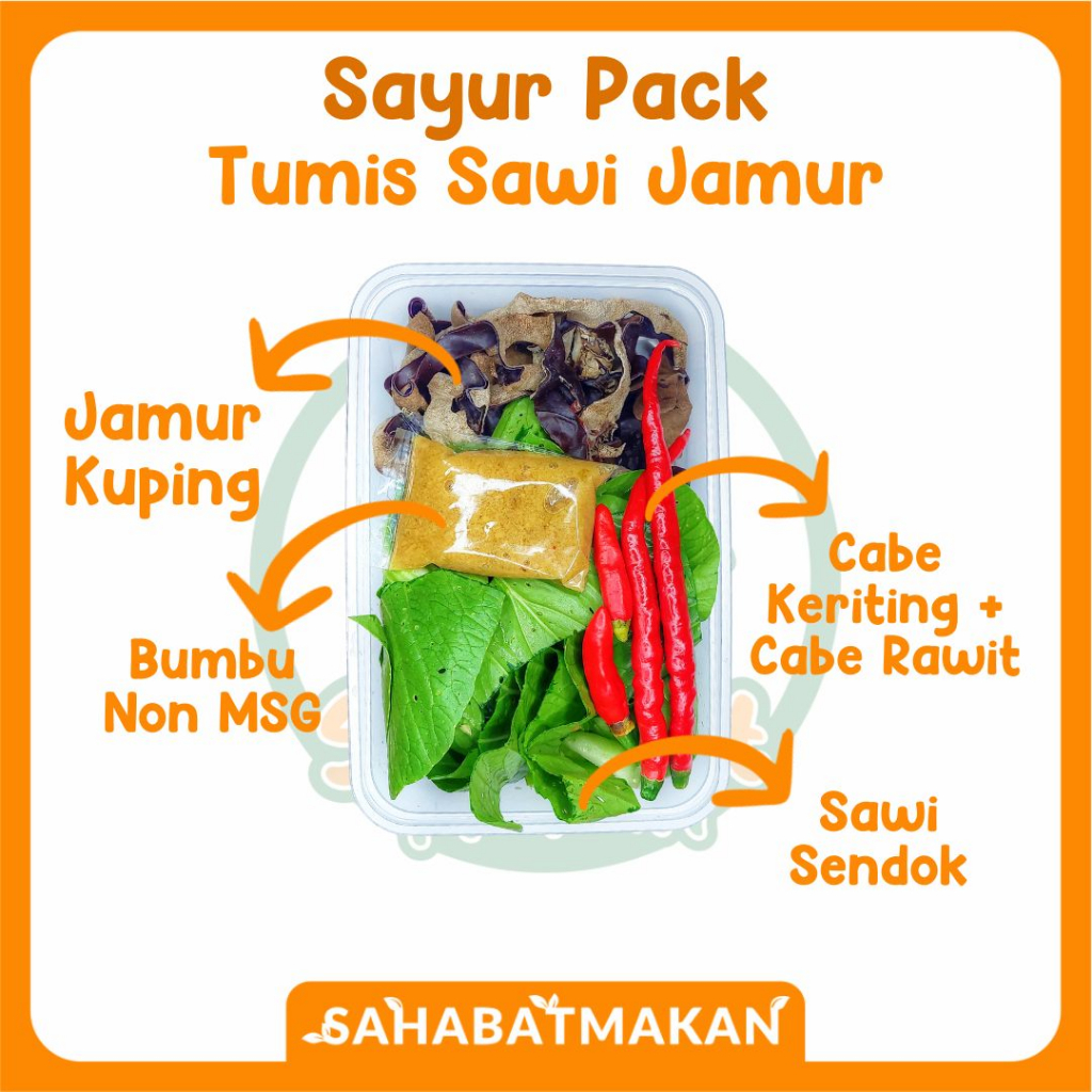 Jual Tumis Sawi Jamur - Sayur Pack / Sayur Prep / Sayur Instant ...