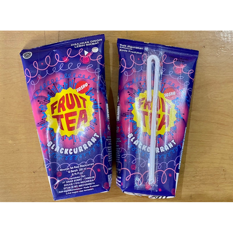 Jual Fruit Tea Pouch 200ml Minuman Jaman Dulu Snack Jadul Mix Rasa Shopee Indonesia