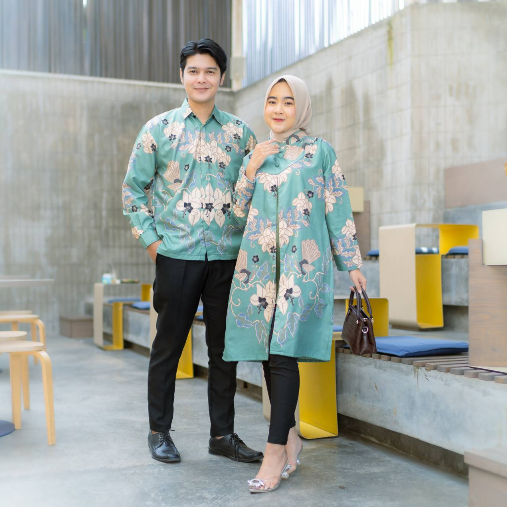 Jual BATIK KALONGAN | COUPLE BATIK TUNIK DAN KEMEJA BAHAN POLYMICRO ...