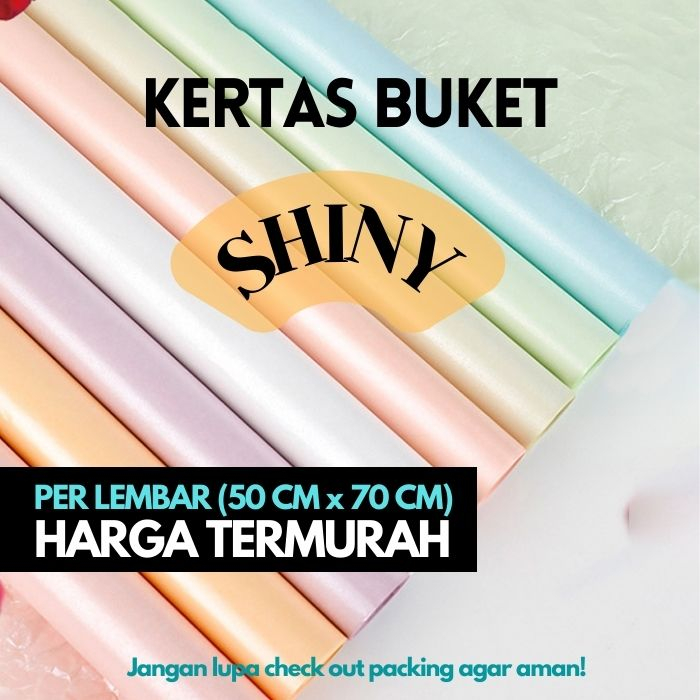 Jual [PER LEMBAR] TERMURAH KERTAS BUKET SYDNEY WRAPPING SHINY MENGKILAP ...