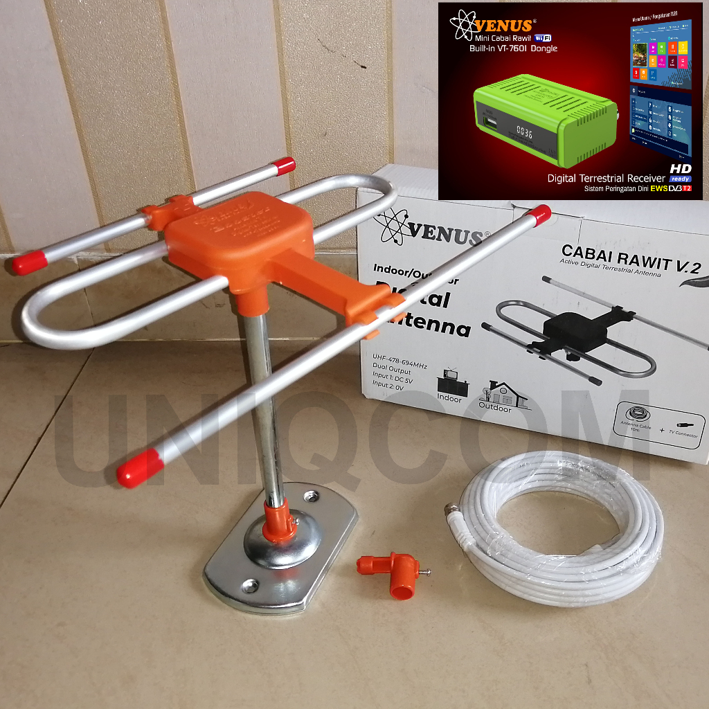 Jual Set Top Box Mini TV DIGITAL DVB T2 /DVBT2 Venus Cabai Rawit Mini ...