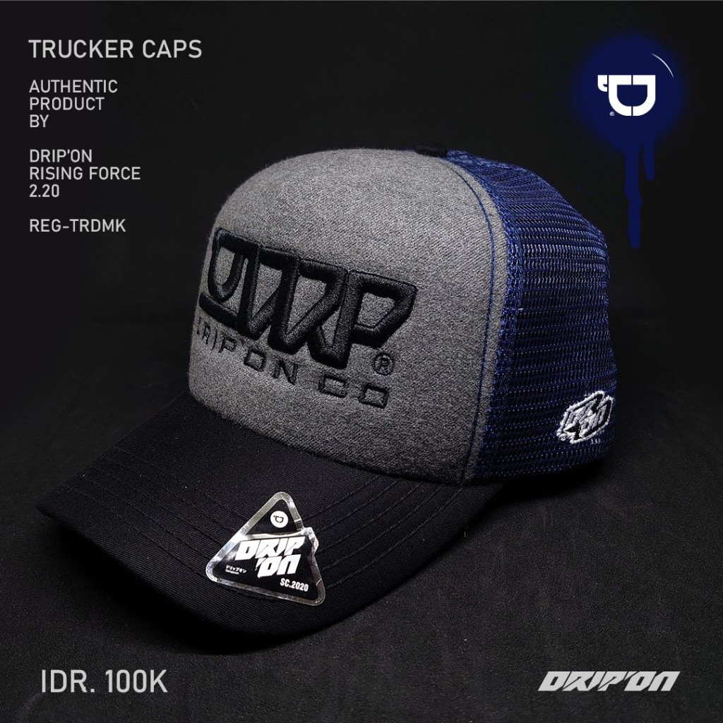 Jual Drip On Topi Trucker Jaring Pria Dewasa Original DO002 | Shopee ...