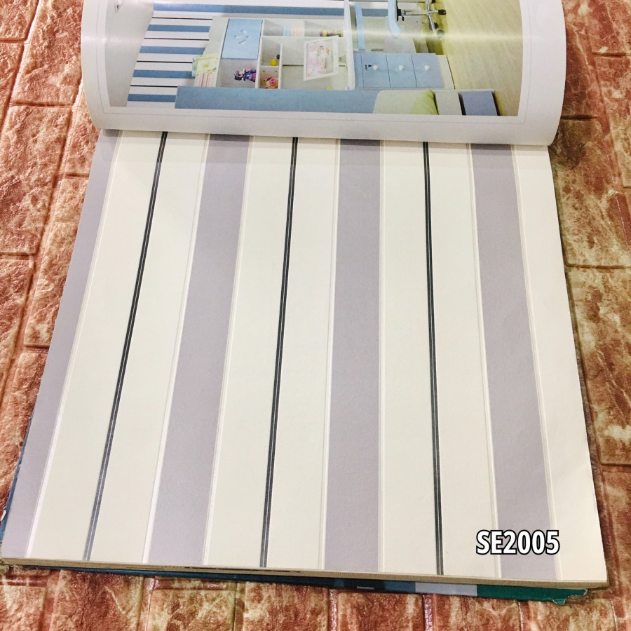 Jual WALLPAPER DINDING GARIS PINK ABU BIRU MERAH SUNSHINE BOY | Shopee ...