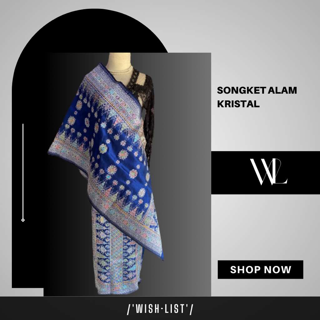 Jual Kain Tenun Bahan Tradisional Alam Kristal 16 Songket Kekinian Selendang Murah Ulos Model ...