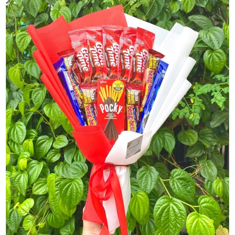Jual BUKET SNACK GOODTIME POCKY MERAH PUTIH HADIAH 17 AGUSTUS ...