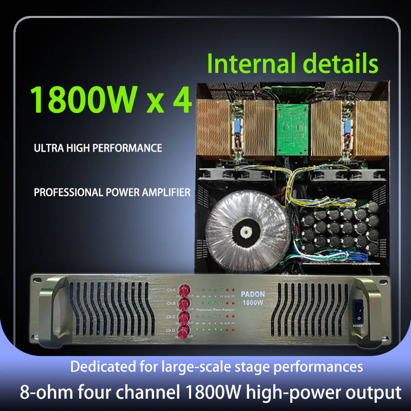 Jual PADON Professional amplifier, four channel, Profesional Subwoofer Amplifier, suitable for ...