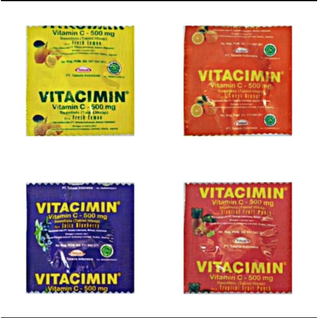Jual Vitacimin 1 TABLET - Vitamin C 500mg | Shopee Indonesia