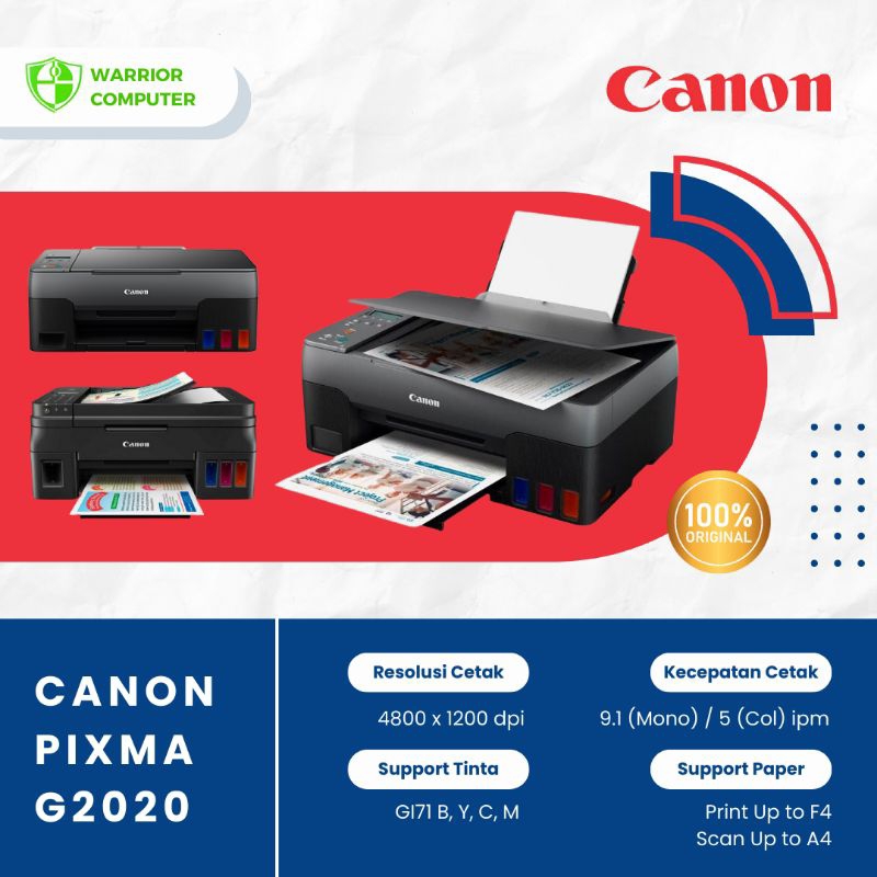 Jual PRINTER CANON PIXMA G2020 || CANON PIXMA || PRINTER CANON | Shopee ...