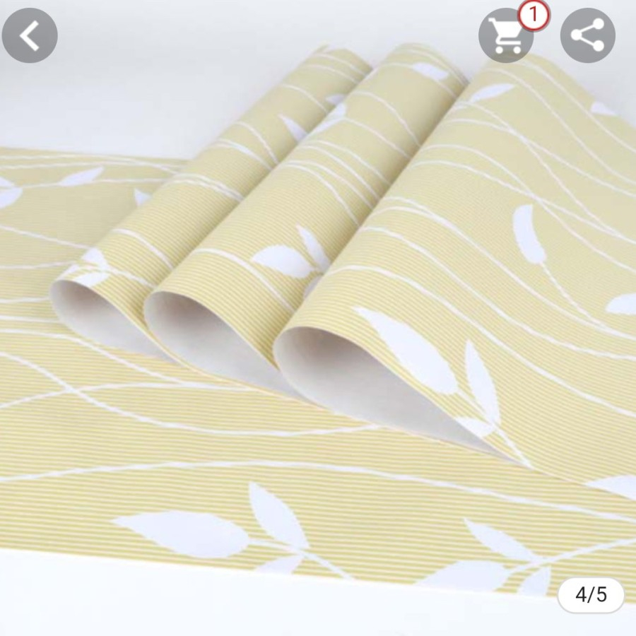 Jual Wallpaper Sticker Dinding Motif Salur Kream Polos Dan Timbul Mewah Elegan | Shopee Indonesia