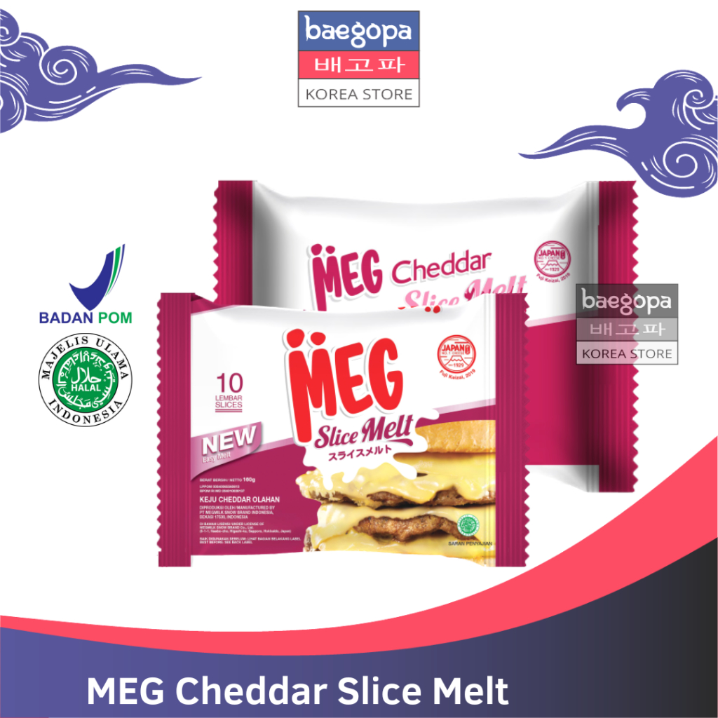 Jual MEG CHEESE Keju Cheddar Slice Melt 20 Lembar Halal | Easy Melt ...