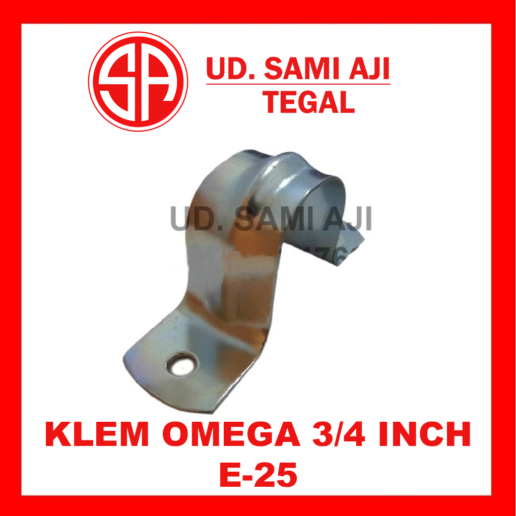Jual KLEM PIPA BESI OMEGA 3/4 INCH | CLAMP SADDLE | Shopee Indonesia
