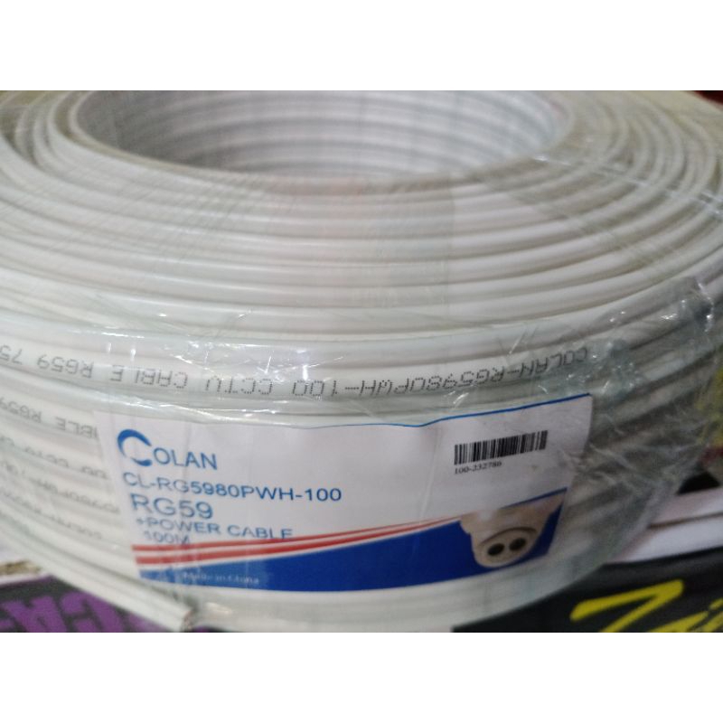 Jual KABEL CCTV COLAN RG59+POWER 100M | Shopee Indonesia