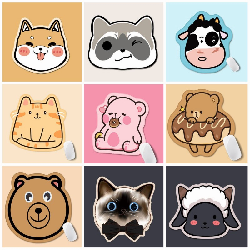Jual Mouse Pad Alas Mouse Hewan Kartun Lucu / Tahan Air Dan Tidak Licin ...