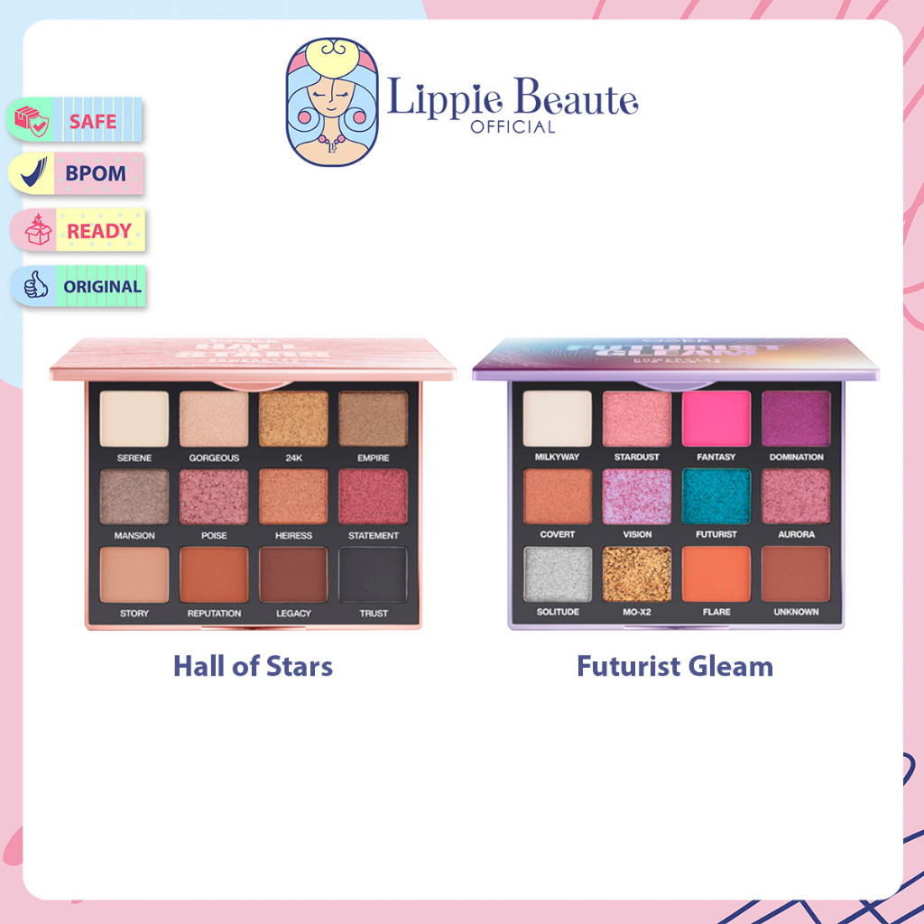 Jual MAKE OVER - Powerstay Eye Palette Futurist Gleam || Hall Of Stars ...