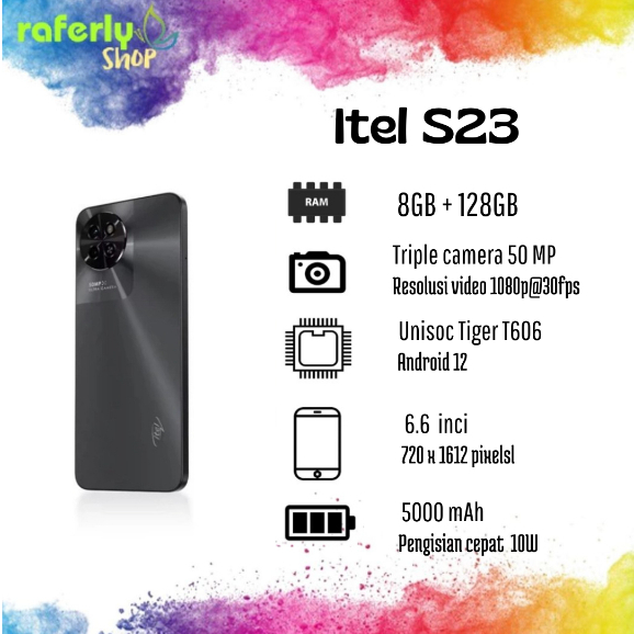 Jual itel S23 RAM 16GB (8GB+8GB) ROM 128GB/256GB 6,6'' HD 90 Hz ...