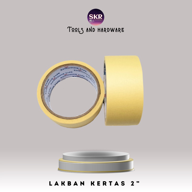 Jual Lakban kertas 2" lebar twister 4.8cm Kertas Lem 2inch | Shopee ...