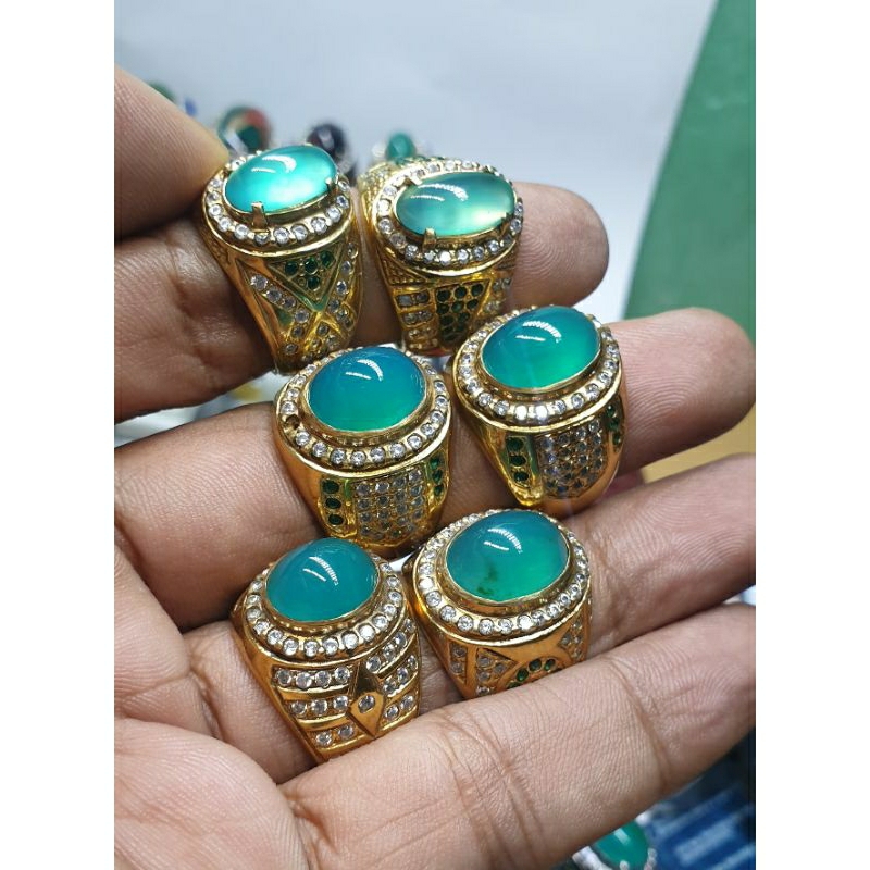 Jual Bacan doko asli super kristal hq high quality ring perak | Shopee ...