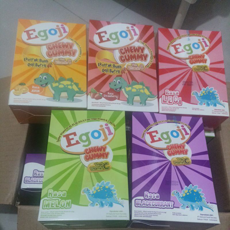 Jual Egoji chewy gummy sachet 20 gr (per 5 sachet) | Shopee Indonesia