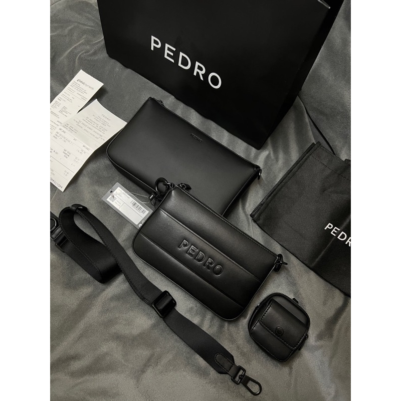 Jual PEDRO ORIGINAL Frank Sling Bag Men black NEW ARRIVAL | Shopee ...