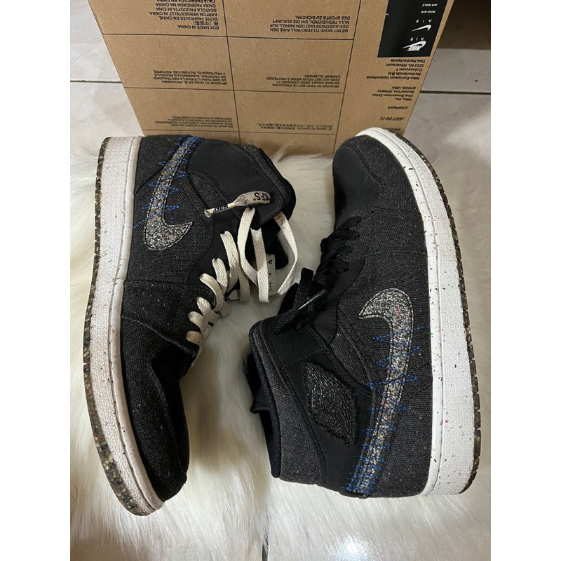 Jual sepatu air Jordan 1 mid creater seken mulus | Shopee Indonesia