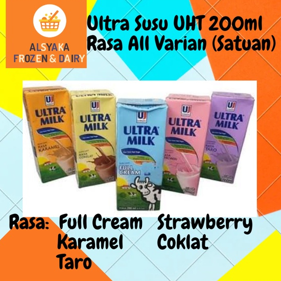 Jual Ultra UHT 200ml Semua Varian Rasa (Satuan/Ecer) | Shopee Indonesia